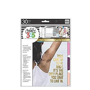 me & my BIG ideas 4 Month Fitness Extension - The Happy Planner Scrapbooking Supplies - Pre-Punched Pages - Food & Exercise Logs - Inspirational Dividers & Stickers To Stay on Track - Classic Size