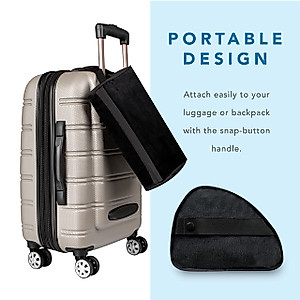 LapGear Original Microbead Tablet Pillow Stand with Phone Pocket - Black - Fits Most Tablets - Style No. 35068