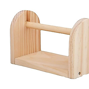 DYNWAVE Yarn Ball Holder Yarn Dispenser Organizer Yarn Winder Wood Yarn Skein Holder Thread Stand for Skein Cord Craft & Sewing Knit DIY Supplies, M 20x10x13cm