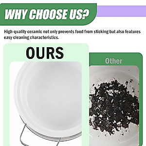 Artestia 14.79-Cup Large Capacity Electric Fondue Pot - 1-QT Ceramic Fondue for Cheese, Chocolat & 2.6-QT S/S Fondue Pot for Broth, Hot Oil, 1500W Temperature Control, 8 Color-Coded Forks, S/S Base