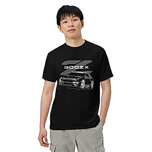 300ZX Fairlady Z JDM Tuner Z32 Custom Japanese Car Club Men’s Garment-Dyed Heavyweight t-Shirt Black