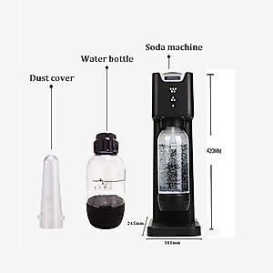 LTLWSH Sparkling Water Maker,Carbonator Set/Carbonated Water Set incl. 2 Carbonator Bottles Soda Aker for Carbonated Tap Water at the Push of a Button Sparkling Water Dispenser