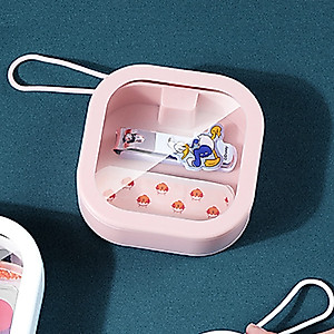 LONG XIN SERIES 2 Pcs Mini Storage box Jewelry Box Portable Easy Carry Drawer Container Travel Box Organizer Cosmetic Cotton Hair Clip Storage Box for Storage Items