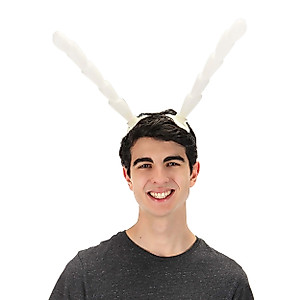 elope White Light-Up Insect Bug Antennae Costume Headband for Adults and Teens