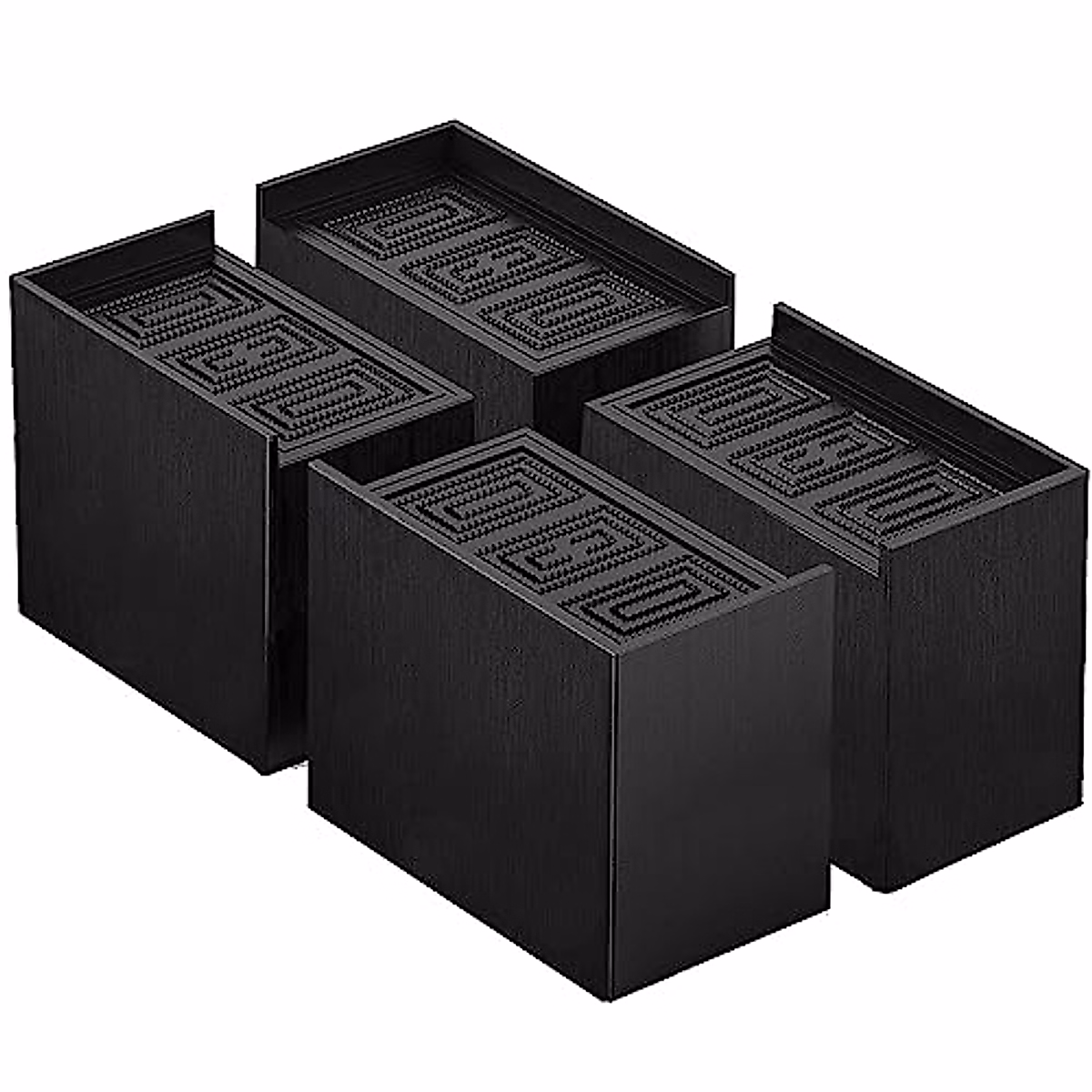 MYMULIKE Bed Risers 5 inch, Oversized Extra Large Rectangle, 11000lbs Heavy Duty Couch Risers, L Shape Wide Opening Extra Large Furniture Risers for Bed, Couch, Sofa, Table, Chair