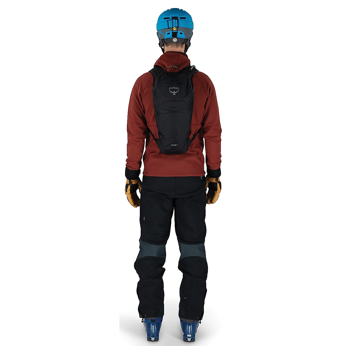 Osprey Glade 5 Ski and Snowboard Backpack, Black