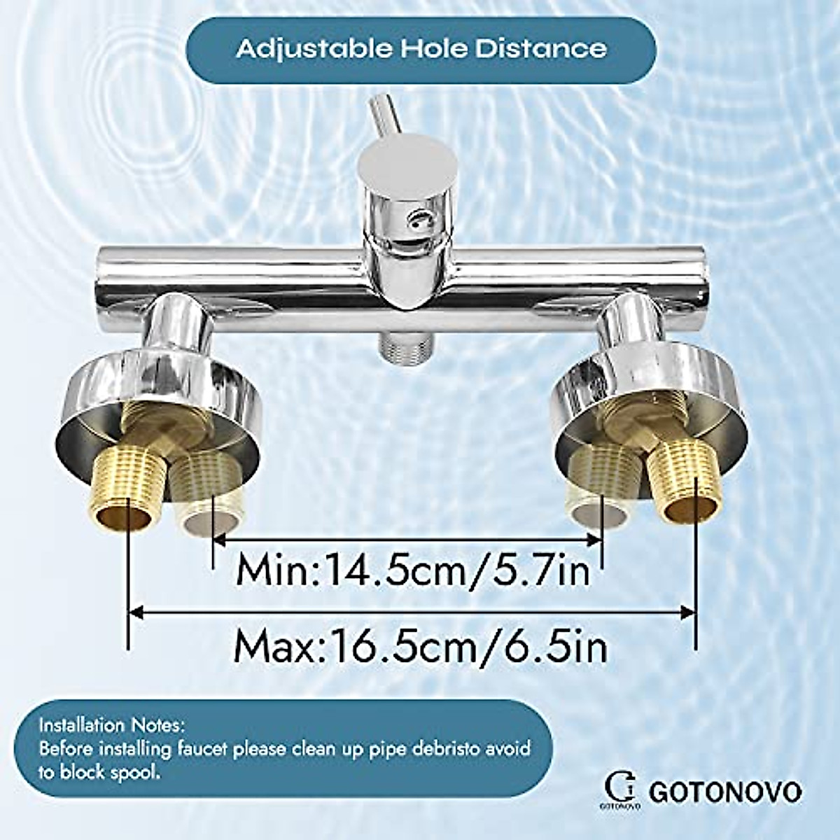 Bidet Wall Warm Water Stainless Steel Faucet Sprayer Attachment for Toilet Mixed Bidet Faucet with Hot and Cold Water Single Handle Wall Mount Bidet Sprayer