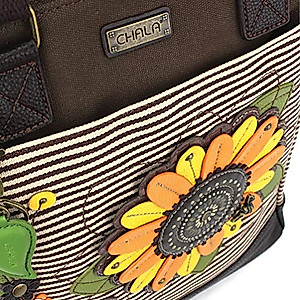 Chala Handbags Sunflower Work Tote Shoulder Bag - Flower Lover