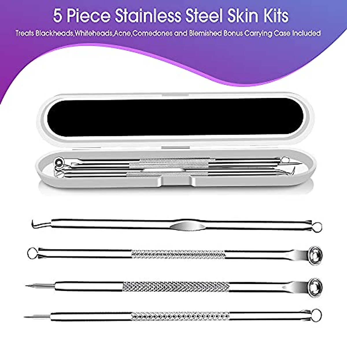 Kingsteam Facial Steamer - Nano Ionic Face Steamer Warm Mist Steamer for Face Home Sauna SPA, Face Humidifier Steamer for Facial Deep Cleaning Unclogs Pores, with Aromatherapy Kit (Purple)