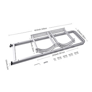 Ationgle 5 Gallon Water Cooler Jug Rack for 8 Bottles, 4-Tier Detachable Water Bottle Holder Heavy Duty Q235 Carbon Steel Water Jug Organizer with Floor Protection for Kitchen Office Home