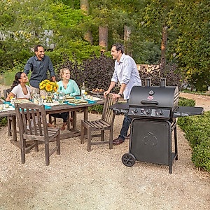 Grill Replacement Parts for Char Griller Chargriller 5050 5650 3001 Grills, Porcelain Steel Heat Plate, Heat Shield, Flame Shield, Burner Cover, Flavor Bars Replacement for Chargriller, King Griller