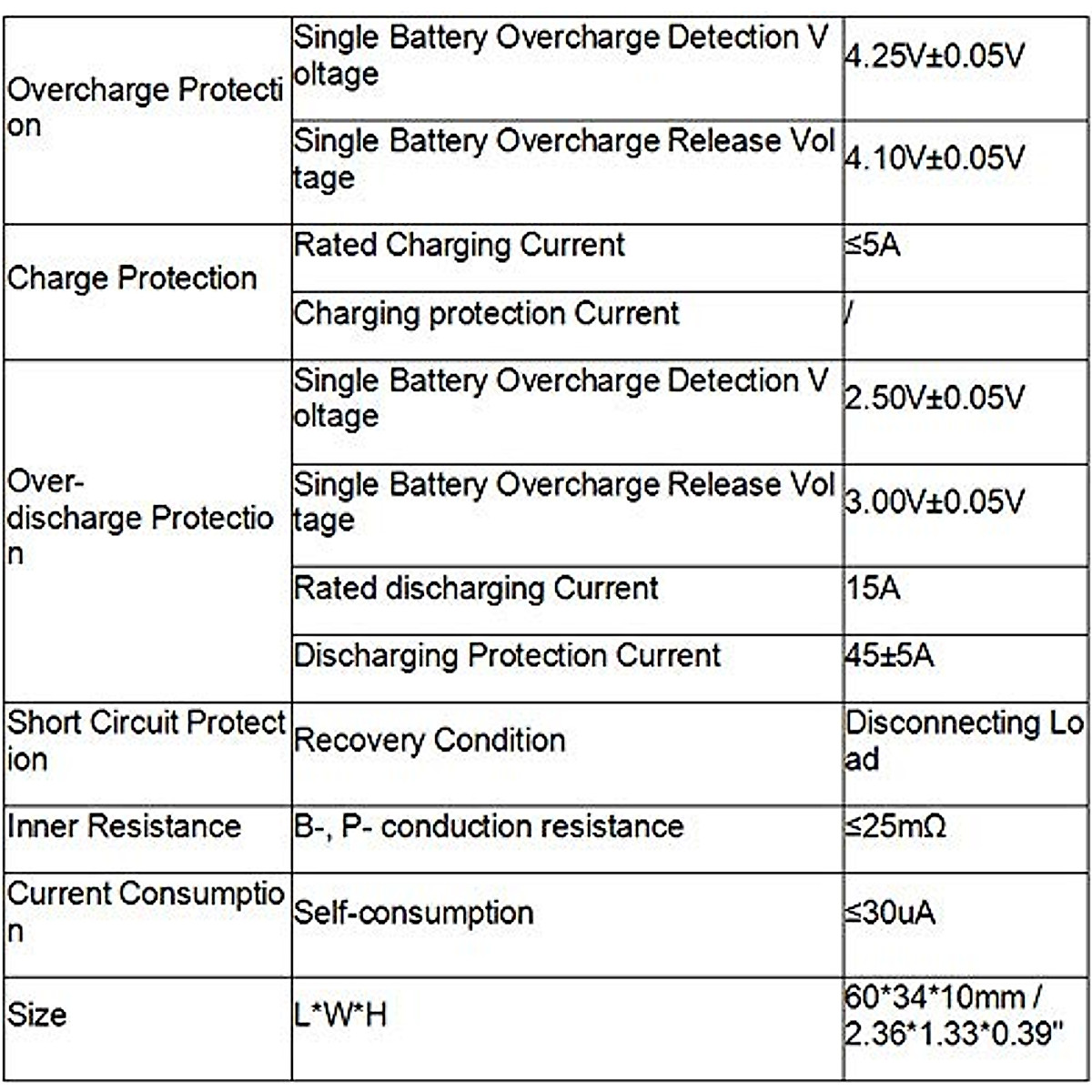 Li-Polymer Battery Pack Board Automatic Activation Module for 13S 48V/54.6V Batteries Silver