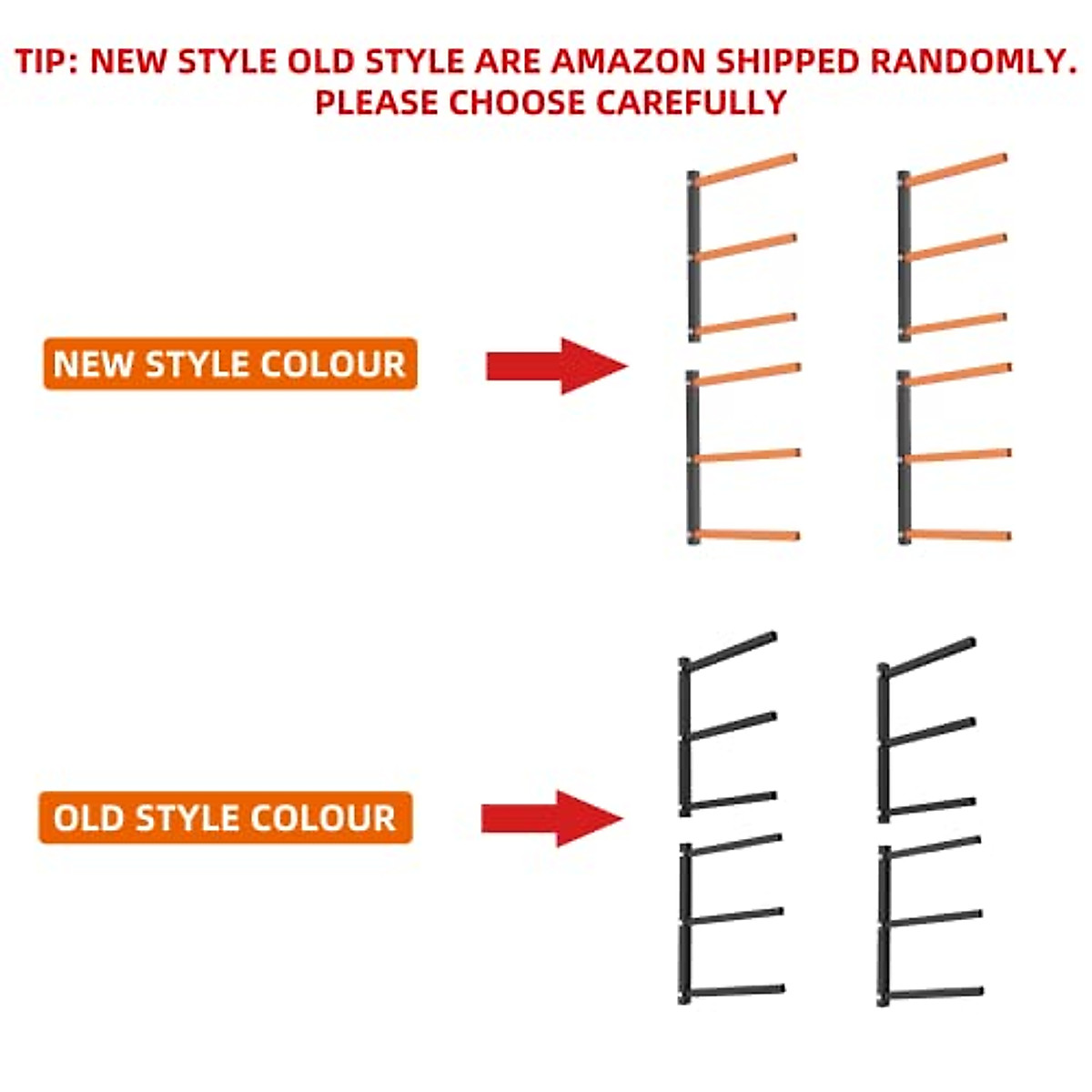 Foozet Lumber Rack Wall Mount with 3-Level 2 pairs Wood Organizer and Lumber Storage Heavy Duty Metal Wood Rack for Indoor and Outdoor,Black-Total Max Load 600lb