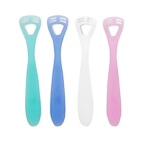 4pcs Tongue Cleaners Tongue Accessories Tongue Brush Oral Tools Tongue Scraper