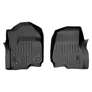 MAXLINER Custom Fit Floor Mats 1st Row Liner Set Black Compatible with 2017-2022 Ford F-250/F-350 Super Duty Crew Cab or SuperCab