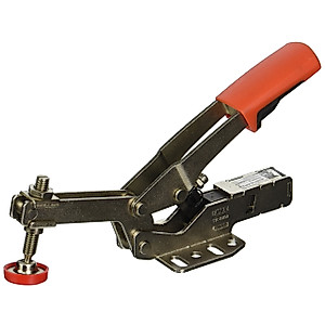 BESSEY STC-HH50 Horizontal Auto-Adjust Toggle Nickel Plated Clamp, Silver