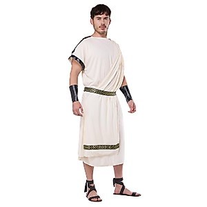 California Costumes Deluxe Mens Toga Costume Standard White