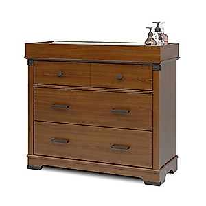 Child Craft Redmond Changing Table Topper, Coach Cherry, One Size, Brown