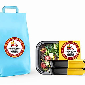 Food Delivery Tamper Evident Stickers 5 Star Review Delivery Labels for Food Seal 2 Inch Thank for Your Order Tamper Evident Sealed Freshness Labels 250 Pcs Take Out and Food Delivery Sticker