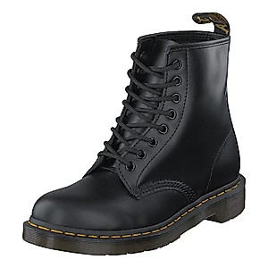 Dr. Martens Women's 1460 W Nappa Leather 8 Eye Boot, Black, 8
