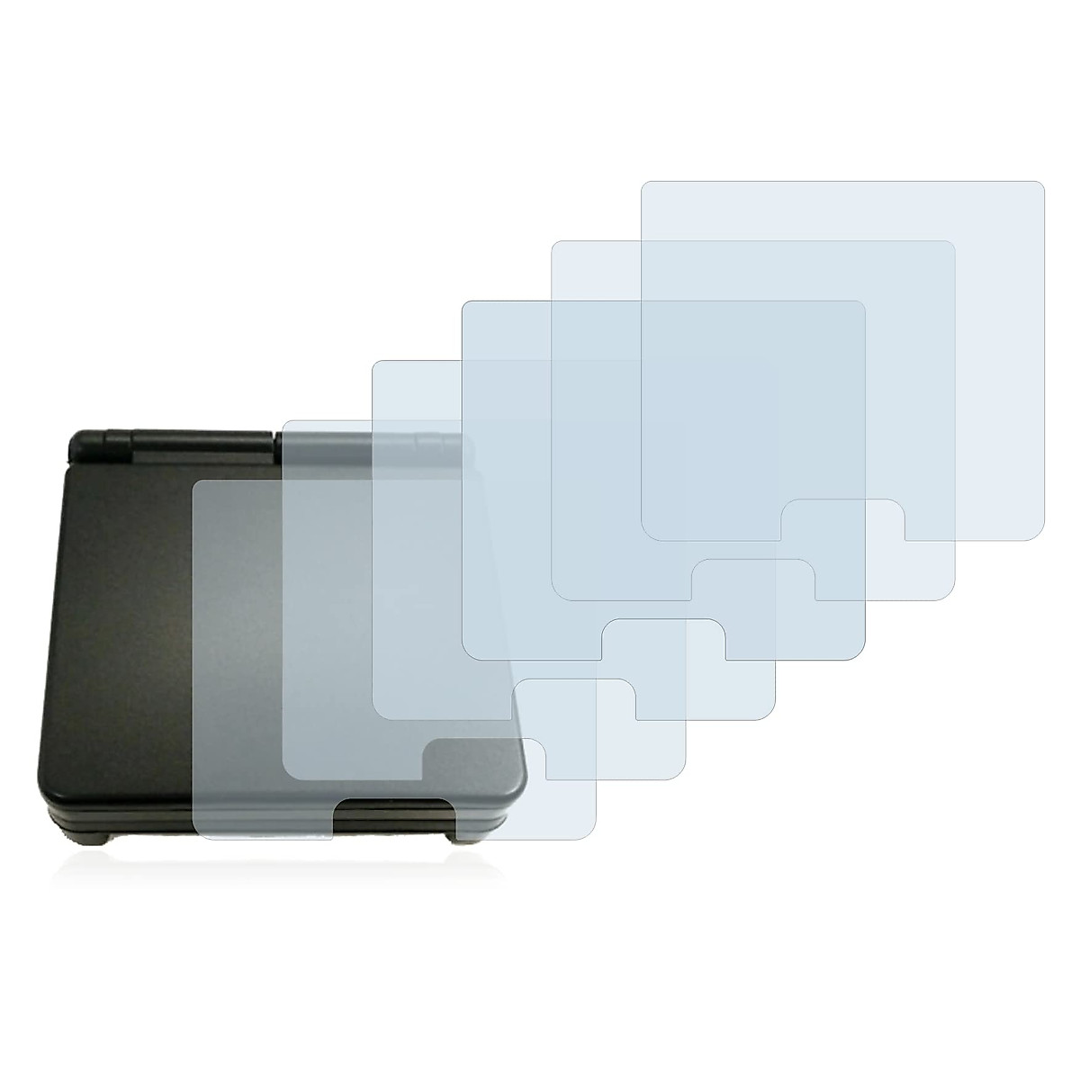 savvies Screen Protector Compatible with Nintendo Gameboy Advance SP (housing) Protection Film Clear 6-Pack