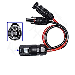 LINGYU 10AWG 2 Pin Power Industrial Circular Connector for Solar Panel Suitcase, Forrest River RV Solar Ports