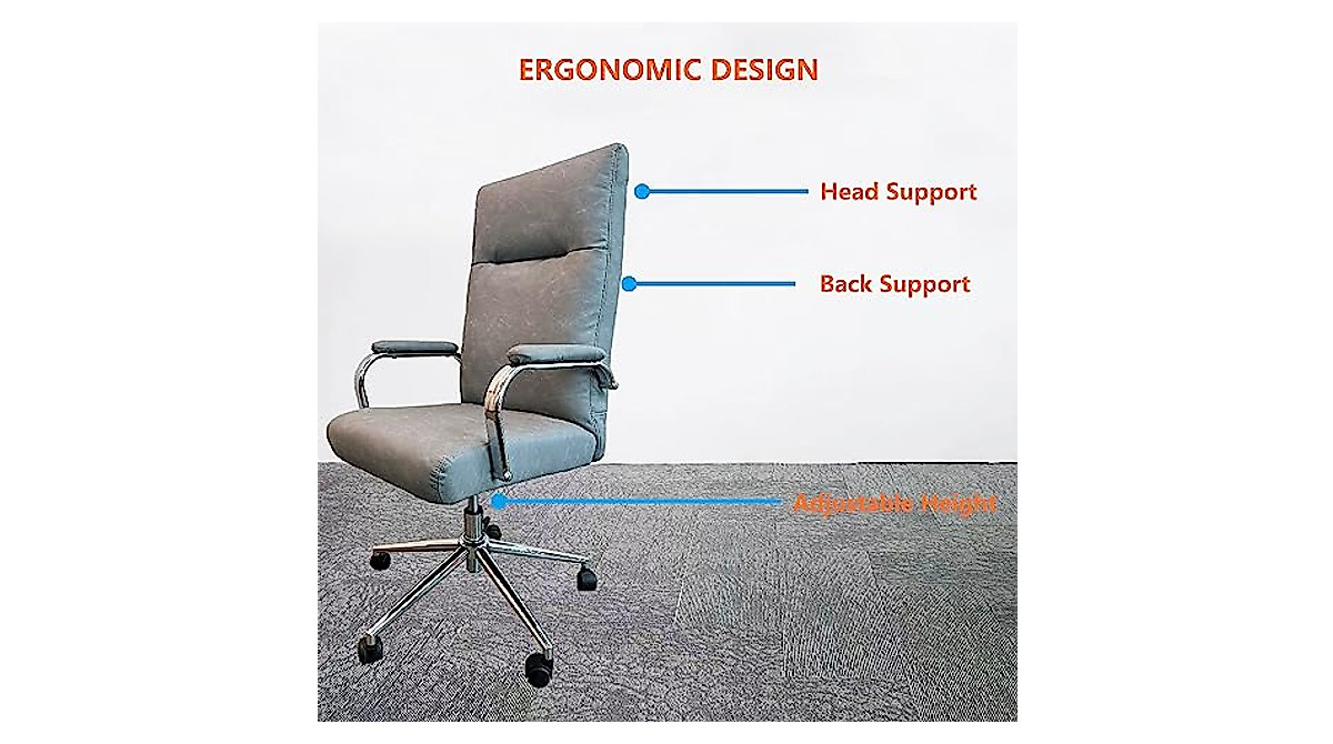 Ergonomic Swivel Office Chair with Lumbar Support