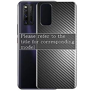 Puccy 2 Pack Back Protector Film, compatible with OPPO Reno Ace Black Carbon TPU Guard Cover （ Not Tempered Glass/Not Front Screen Protectors） New