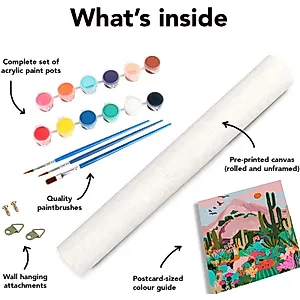 DIY Paint by Number for Adults Beginner, Painting by Numbers Kits for Adults, Paint Kits,Canvas Gifts,Arts Crafts for Home Decor（16 * 20）