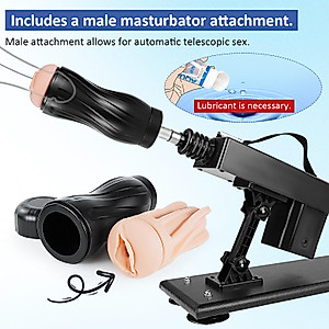 Sex Machines for Men and Woman Automatic Thrusting Sex Machine Thrusting Male Masturbators with 3xlr Adult Dildo and Male Masturbator Cup Man Sex Machine Adult Toy Thrusting Machine Sex Toy with Base