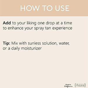 SJOLIE Sunless Tanning Additive - Pineapple Scent Drops | Enhance Spray Tan or Self Tanners - 1oz