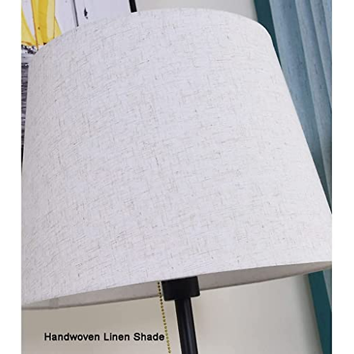 Energy Saving Tall Lamp Creative Floor Lamp 2 Shelves Solid Wood Bookshelf Light with Remote Standing Lamps Rustic Floor Light Bedroom Pole Lamp Stable