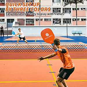 Portable Pickleball Court Lines,Pickleball Court Marking Kit with Tape Lines for Indoor and Outdoor Courts - Includes Pickleball Markers and Tape