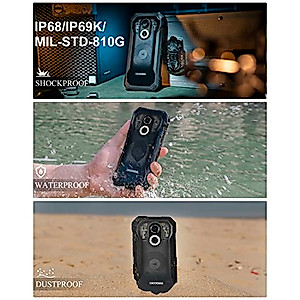 DOOGEE S61 PRO Rugged Smartphone (2022) - 20MP Night Vision Unlocked Android Phones - 8GB+128GB - Android 12 - IP68 Waterproof Rugged Phone Outdoor- 5180mAh Battery - 6.0" IPS HD- Dual SIM 4G - NFC