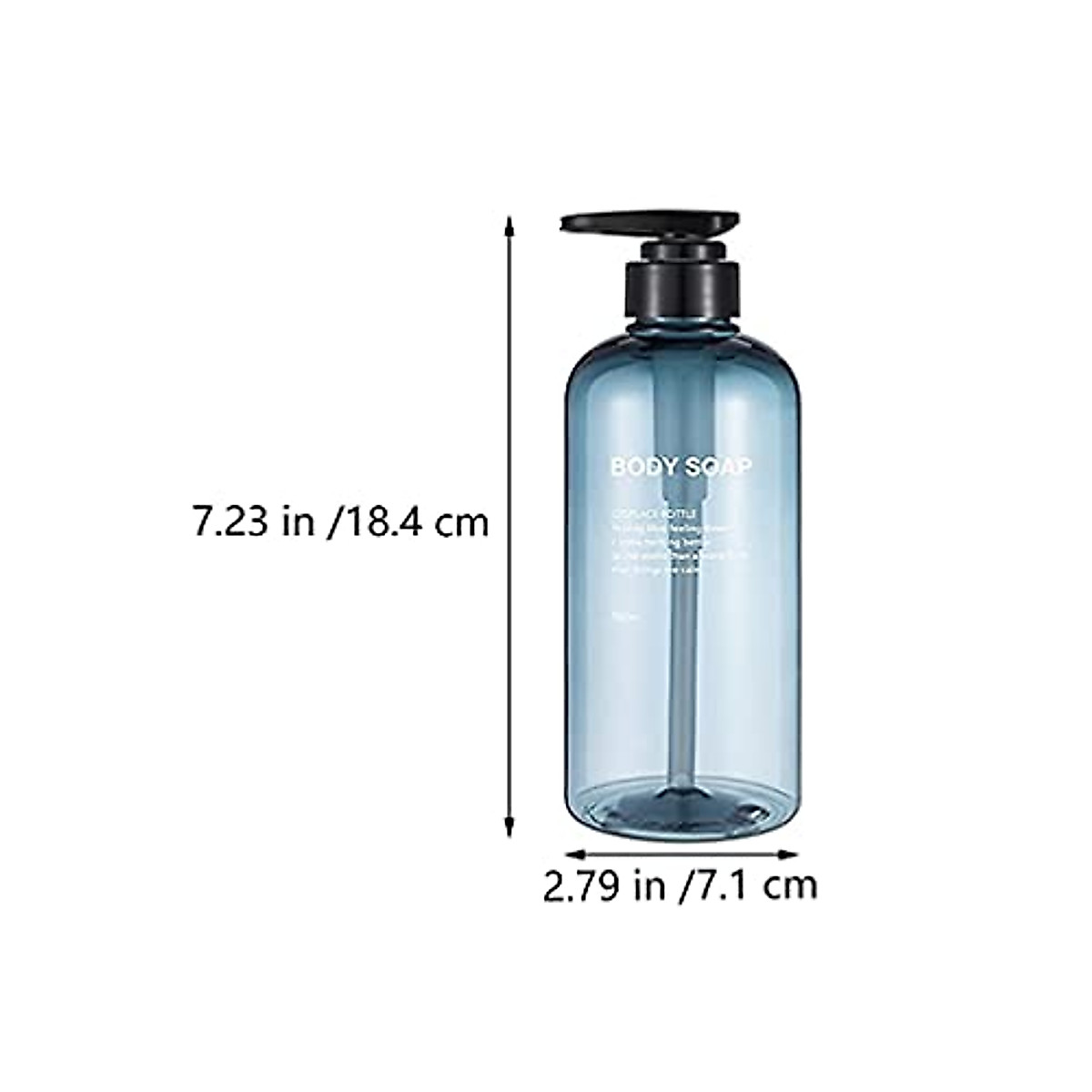 Healifty 3pcs Shampoo Bottle Hand Soap Bottle Empty Lotion Bottles Lotion Container Hair Bottle Push Type Bottle Toiletries Blue Soap Dispenser Shampoo Container The Pet Liquid Perfume