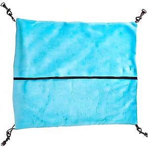 MidWest Homes for Pets Ferret Nation Large Hammock for Ferret Nation & Critter Nation Small Animal Cages | Measures 17L x 13W x 8H- inches,Purple/Teal