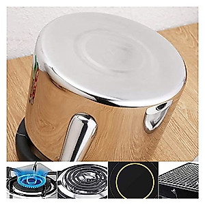 XENITE Classic Kettle Stove Top Whistling Kettle Food-Grade Stainless Steel Teapot Whistle Teapot Ergonomic Suitable for Various Stoves Camping Kettle Teapots (Color : Silver, Size : 5L)