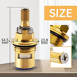 2 Pack Faucet Cartridges Replacement Compatible With K-GP77005-RP K-GP77006-RP, Kohler Parts Replacement Shower Faucet Stem Ceramic Valve Fit for Kitchen Bathroom