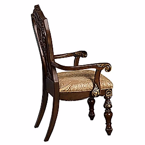 Homelegance Catalonia Dining Arm Chair (Set of 2), Cherry