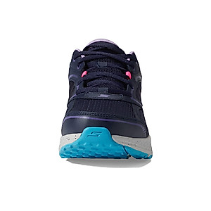 Skechers Women's GO Run CONSISTENT-Vivid Horizon Sneaker, Navy/Lavender, 9