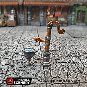 3DEGOS Town Square City Furniture DND Terrain 28mm for Dungeons and Dragons, D&D, Pathfinder, Warhammer 40k, RPG, Miniatures, Age of Sigmar, Tabletop, D and D, Dungeons and Dragons Gifts