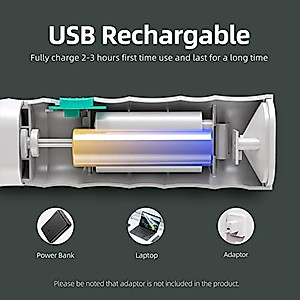 MOSHUNT Bug Zapper for Indoor Outdoor Electric Fly Swatter USB Rechargeable Mosquito Zapper Racket with 4000V Powerful Grid, Removable Flashlight and 3-Layer Safety Mesh for Home, Outdoor, Garden