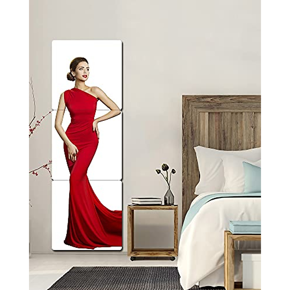 NC Plexiglass Acrylic Soft Mirror Non-Glass shatterproof Mirror Full Length Mirror Wall Mirror Frameless Home Fitness Mirror 4 Pcs 12"x12" cyhqo