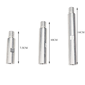 Angle Grinder Extension Shaft, M14 Connecting Rod 3Pcs Set for Polishing Machine (75mm 100mm 140mm)