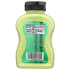 Kikkoman – Wasabi Sauce Great for Sandwiches & Dipping - All-Purpose Seasoning Spiciness Dishes Sushi, Sashimi – Sealed Packed Bottle - 9.25 oz (Pack of 1), Green