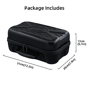 Mcbazel Hard Carrying Case for Xbox Series S, Travel Case Storage Bag for Xbox Series S Console Wireless Controller & Gaming Accessories - Black