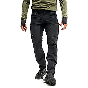RevolutionRace Men’s GP Pro Pants, Durable and Ventilated Pants for All Outdoor Activities, Jet Black, L