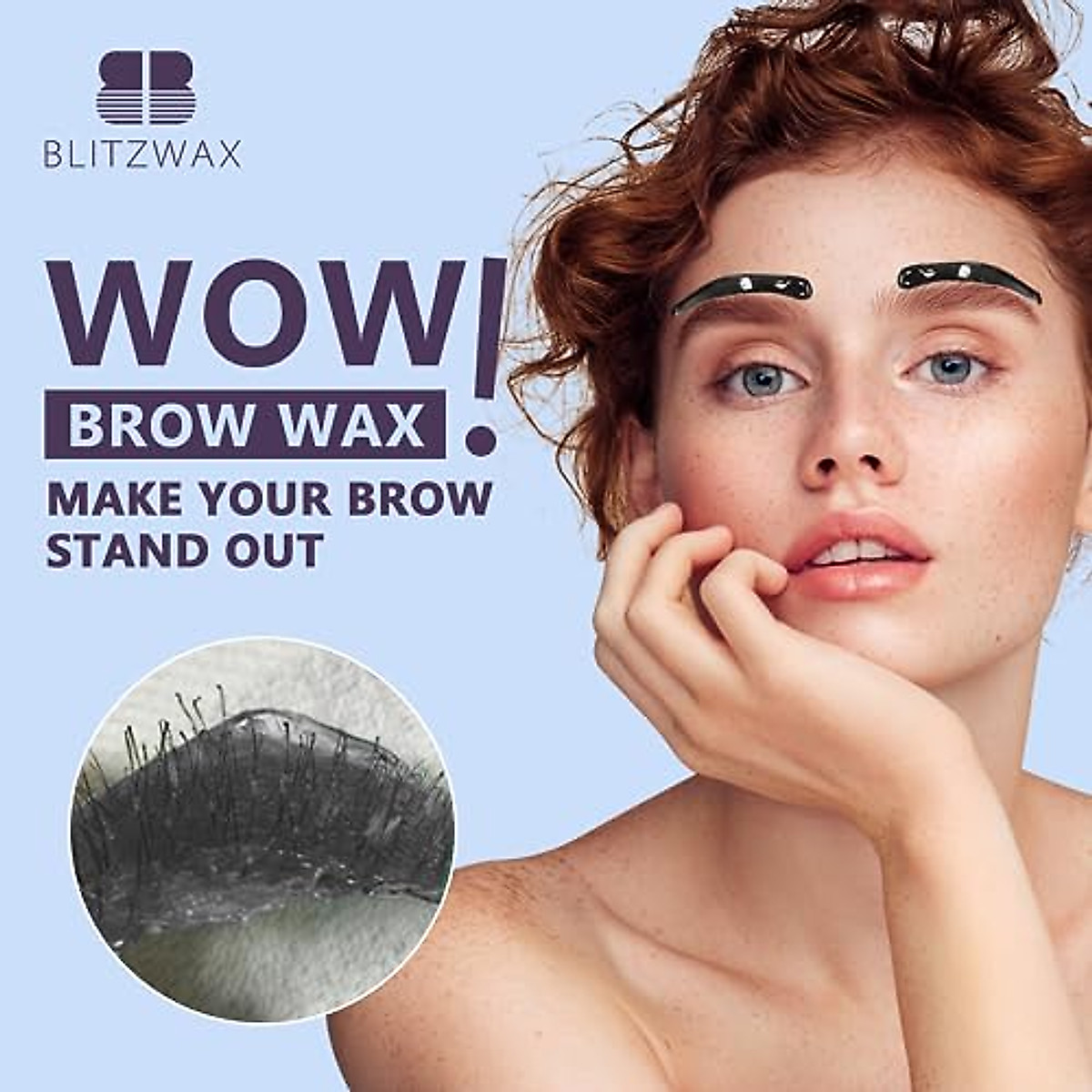 BLITZWAX Waxing Kit for Women Men Digital Wax Warmer Hard Wax Kit with 50 Wax Accessories 14oz Wax Beans for Full Body Brazilian Bikini Armpit Hair Removal