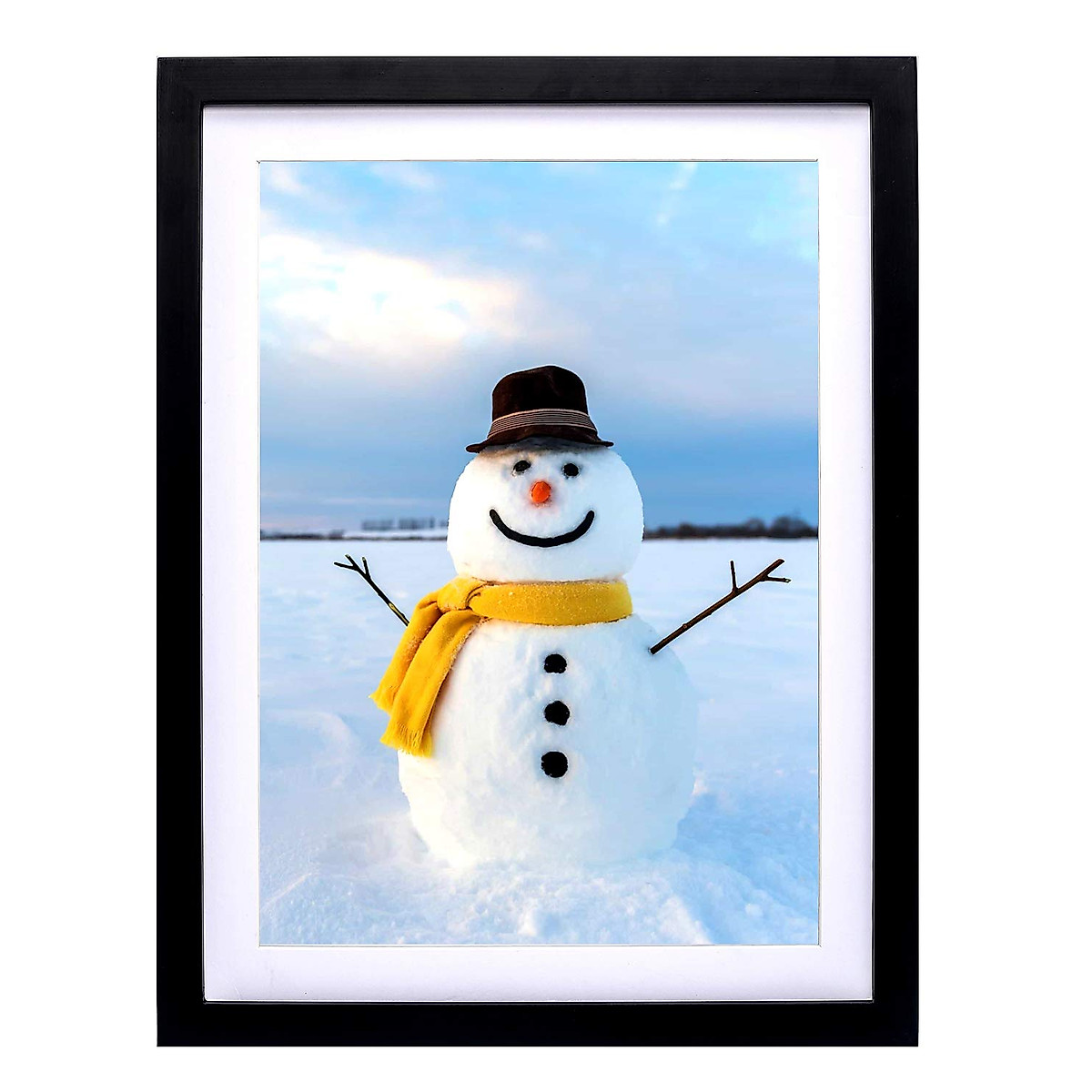 WKDP 16x20 Diamond Painting Frame 40x50cm Diamond Art frames, Display Pictures16x20inch / 40x50cm Without Mat or 14x18inch / 35x45cm With Mat, Solid Wood Frame Black (FK005)