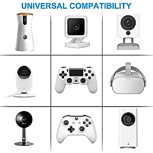 Grolebo 9m/ 30FT Power Extension Cable Compatible with Wyze Cam V3,Wyze Cam Outdoor,Arlo Essential,Eufy,Kasa,Yi,Blink Camera,NestCam Indoor,Micro USB Charging Cord for Security Camera(1pack)